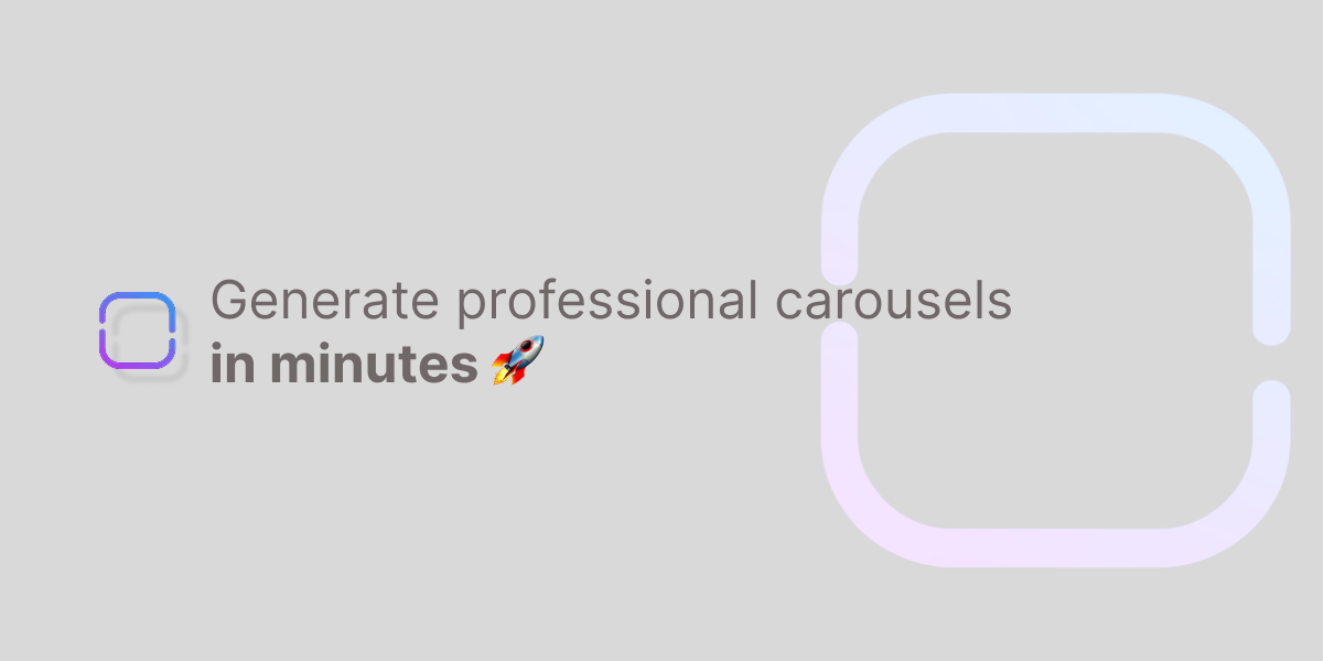 carouselgen - AI Carousel Generator | Create Visual Content